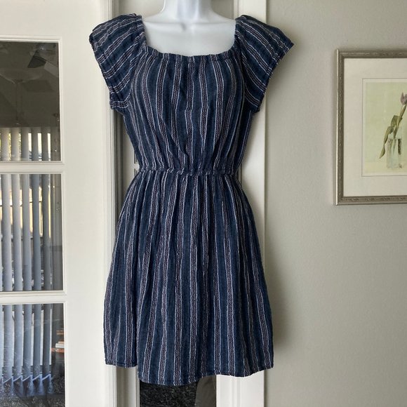 Universal Thread | Dresses | Universal Thread Blue Denim Gauze Look ...